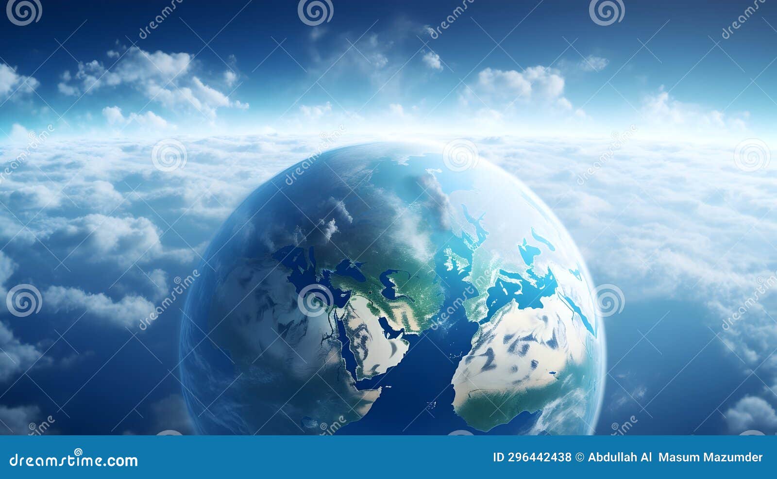 Ai Generated Earth Planet Viewed from the Sky at Night Scape View ...