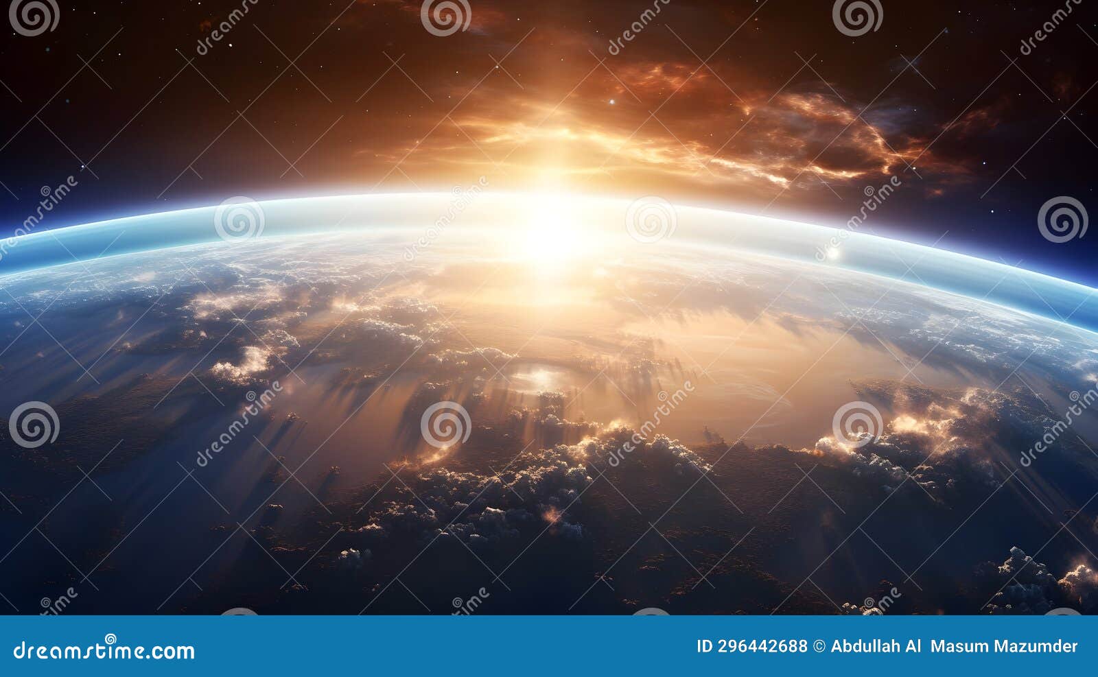 Ai Generated Earth Planet Viewed from the Sky at Night Scape View ...