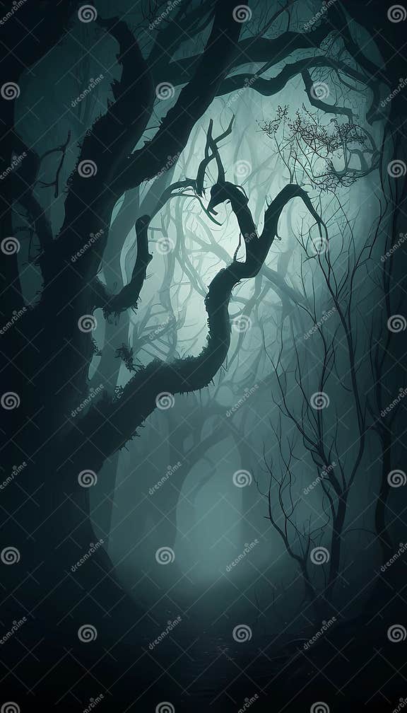 Horror Movie Backdrop, Made with Generative AI Stock Illustration ...