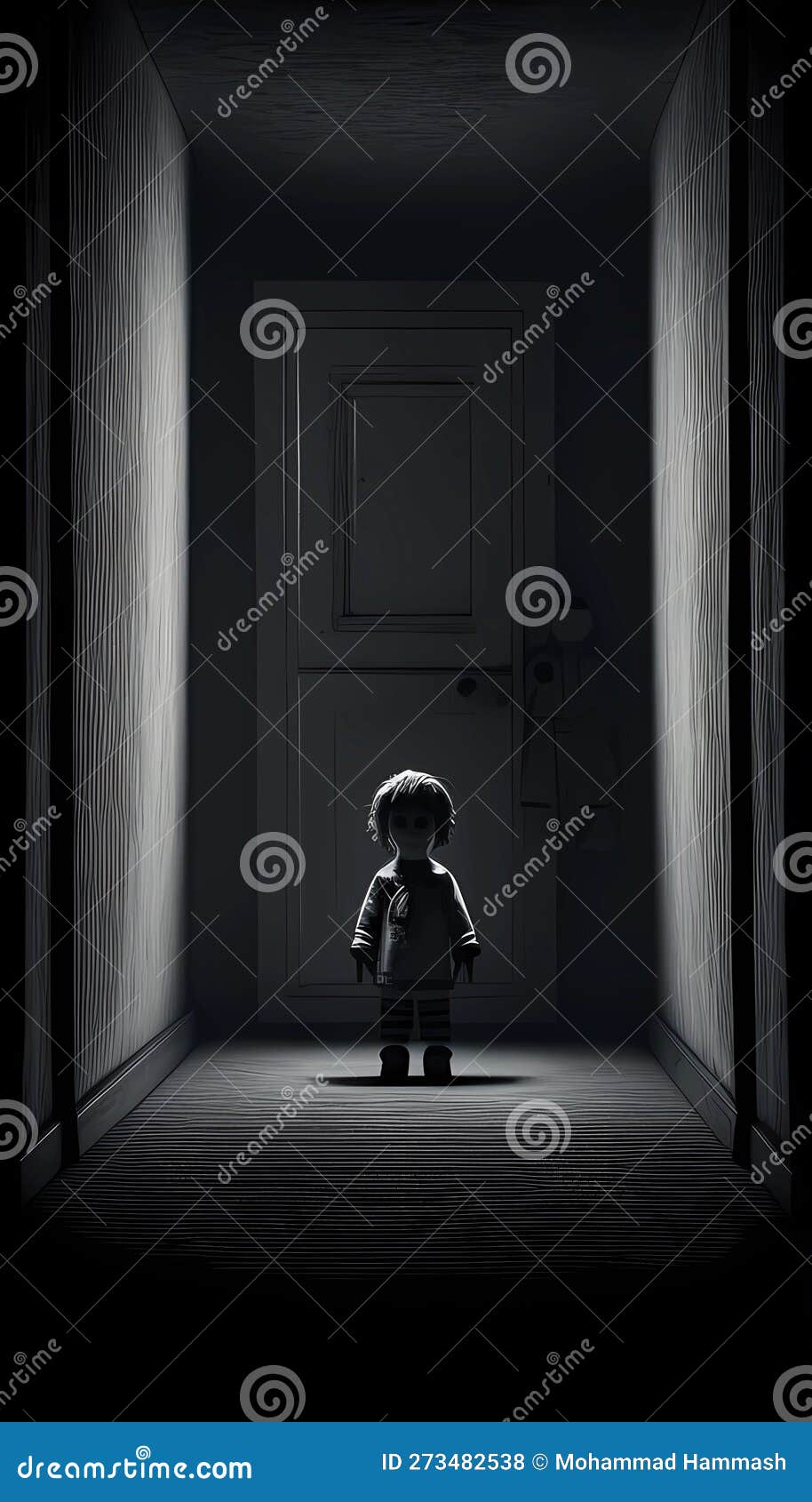 Minimal Horror Backdrop, Made with Generative AI Stock Photo - Image of ...