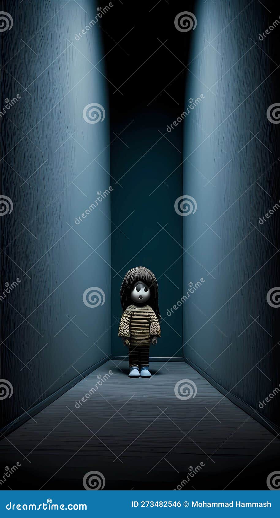 Minimal Horror Backdrop, Made with Generative AI Stock Illustration ...