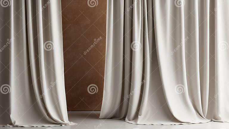 Elegant Drapery on Textured Backdrop for Creative Projects. Stock Image ...