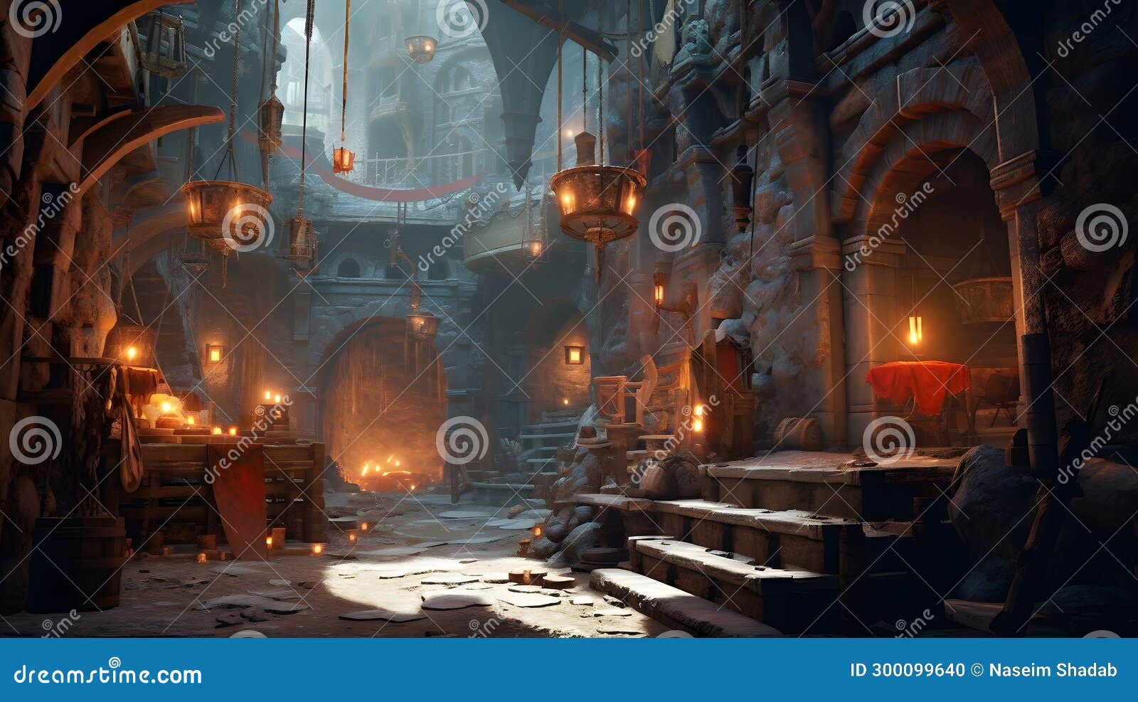 The witcher Environment stock illustration. Illustration of reflection ...