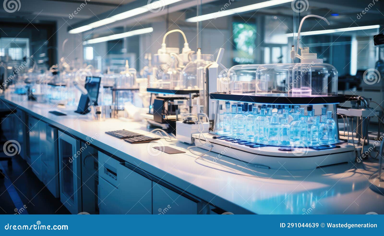 High-tech Laboratory Equipment in a Cutting-edge Scientific Research ...