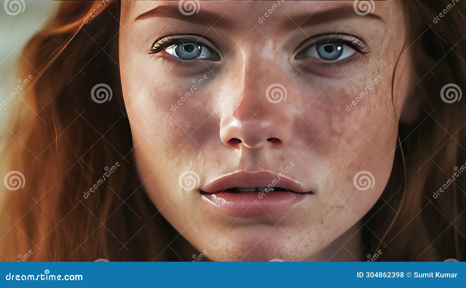 Ai Generated Genuine Beauty Portraits Embracing Imperfections In