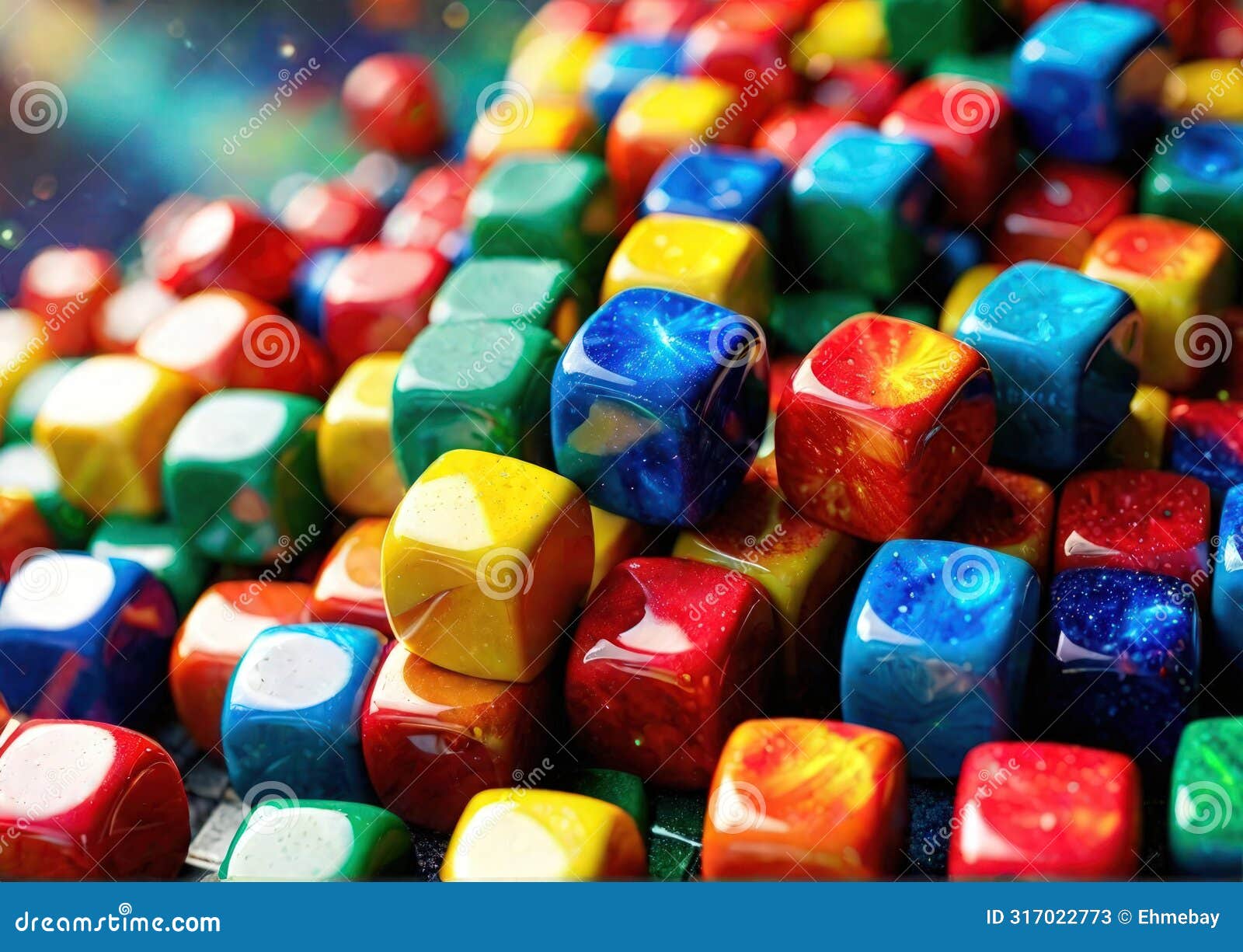 AI Generated Geometric Abstract Art: Rubik S Cube Background HD Photo ...