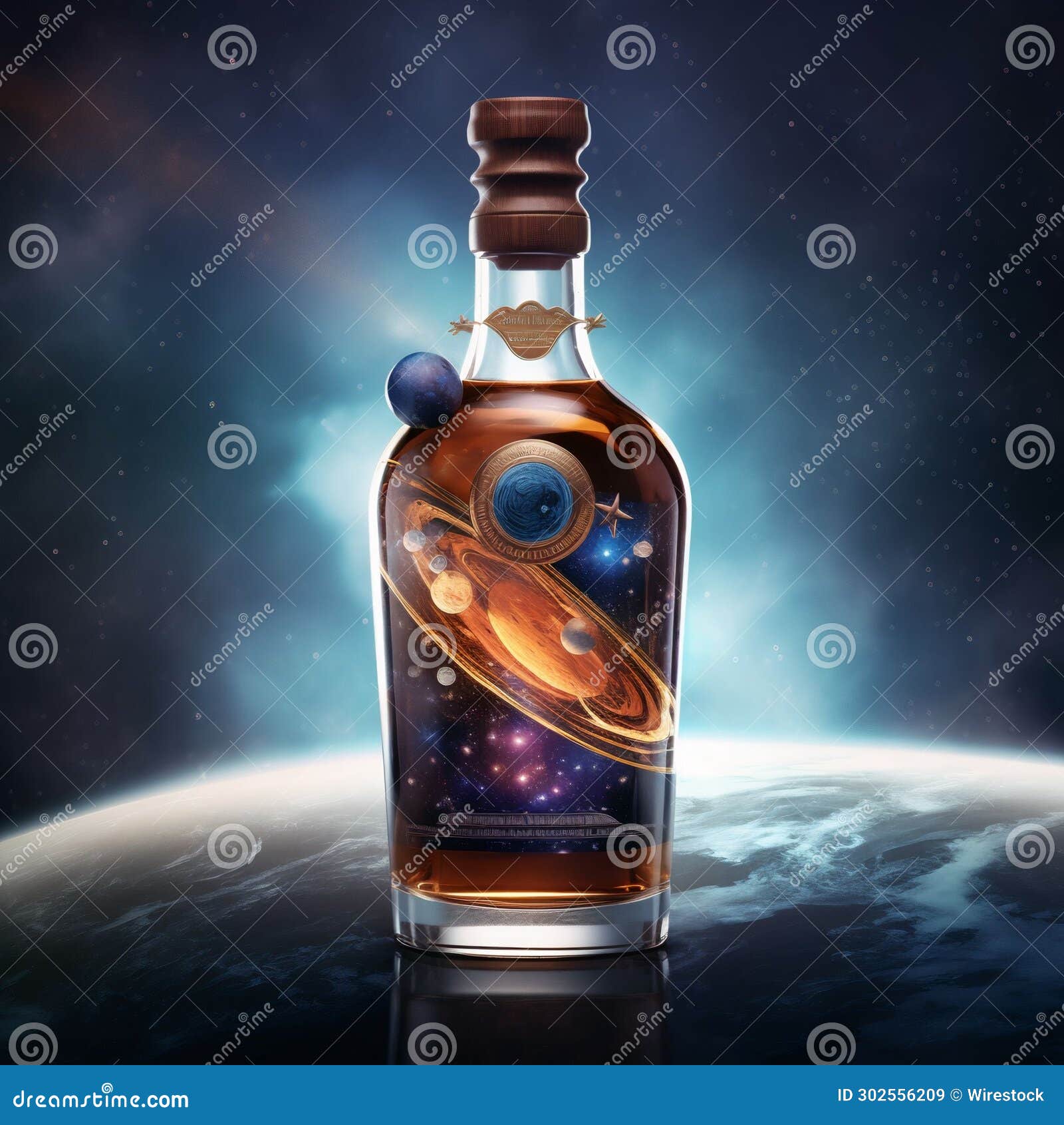 AI-Generated, Glass Bottles With Droppers, White Candle, Salt Or Sugar ...