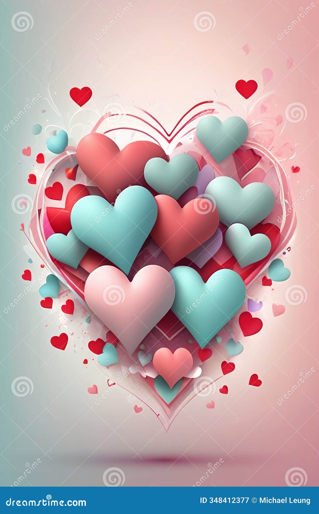 Ai Generated Heart Shape By Paint Splash Stock Photography ...