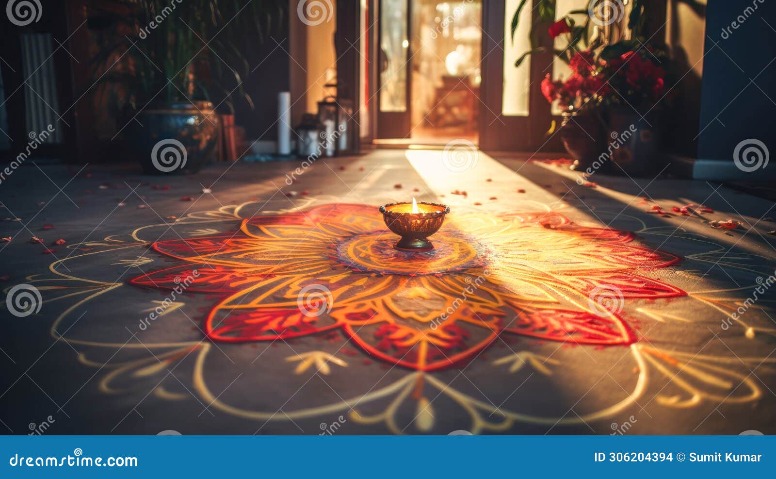 AI Generated How To Create a Rangoli Design a Festive and Cultural ...