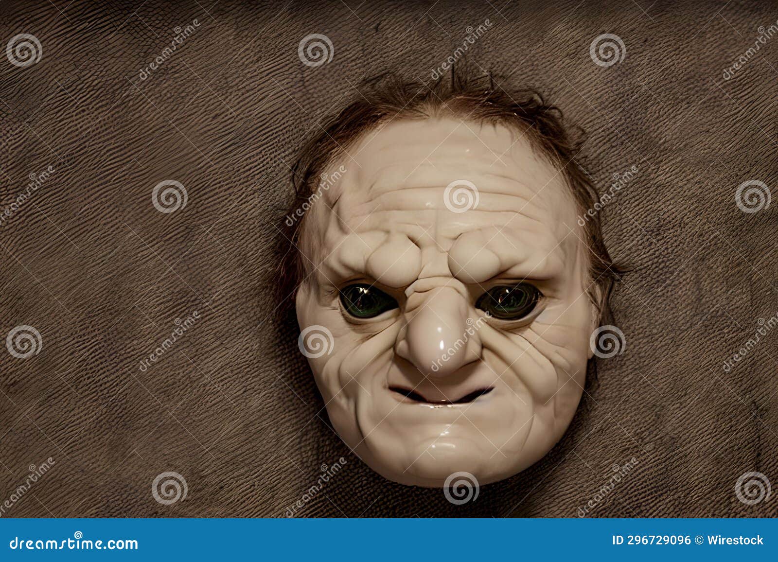 AI-generated Hyper-realistic Mask on a Grey Wall Stock Photo - Image of ...