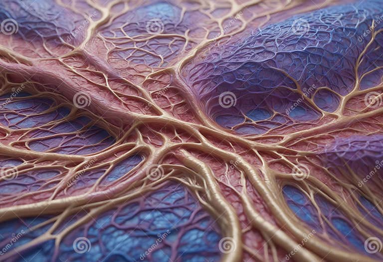 A Hyper-realistic Skin Structure Model Stock Illustration ...