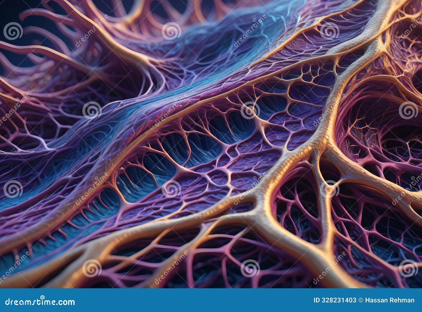 A Hyper-realistic Skin Structure Model Stock Illustration ...