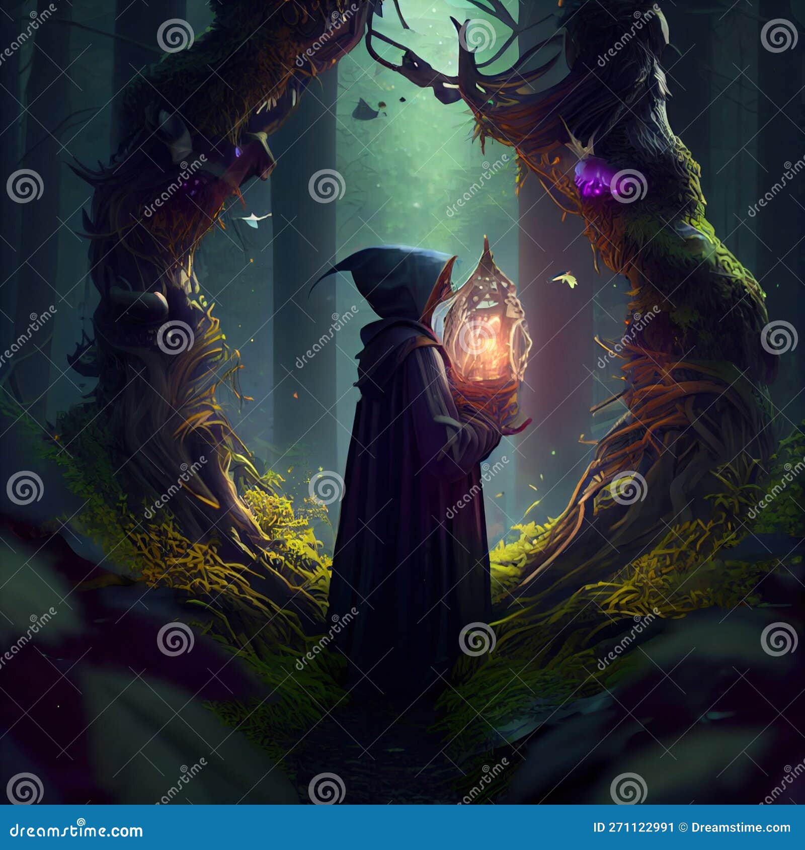 Enchanted Forest Spellcasting with Hyperrealistic Witch, Made with ...