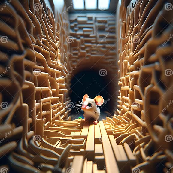 AI Generated, an Ideal Home According To the Mouse Stock Illustration ...