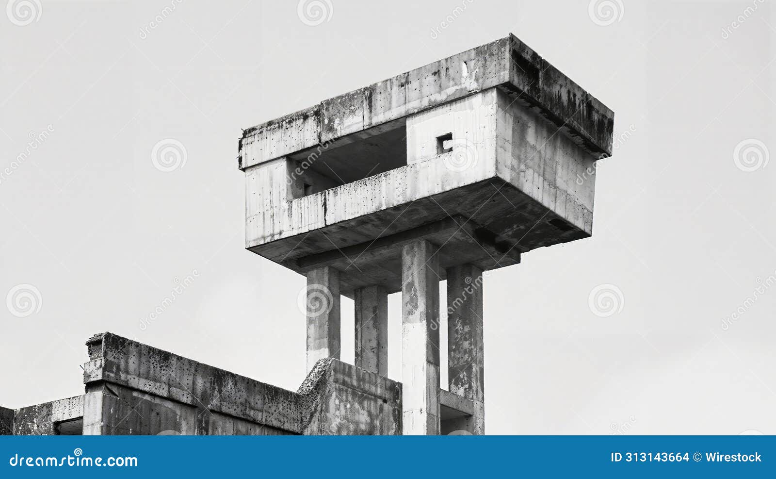 Isolated Brutalist Structure In Arctic Landscape Stock Photography ...