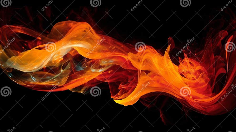 AI Generated Illustration of an Abstract Background of Illuminated Red ...