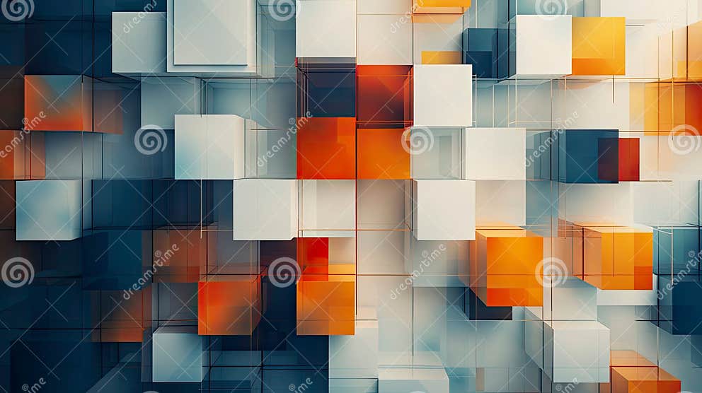 AI Generated Illustration of an Abstract Composition of Three ...