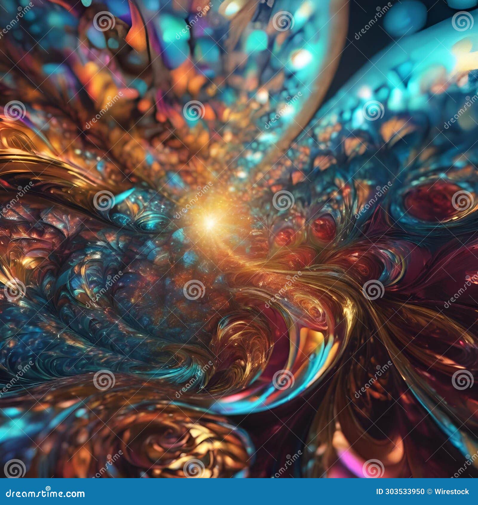 Background Featuring Vibrantly Coloured Curved and Circular Shapes ...