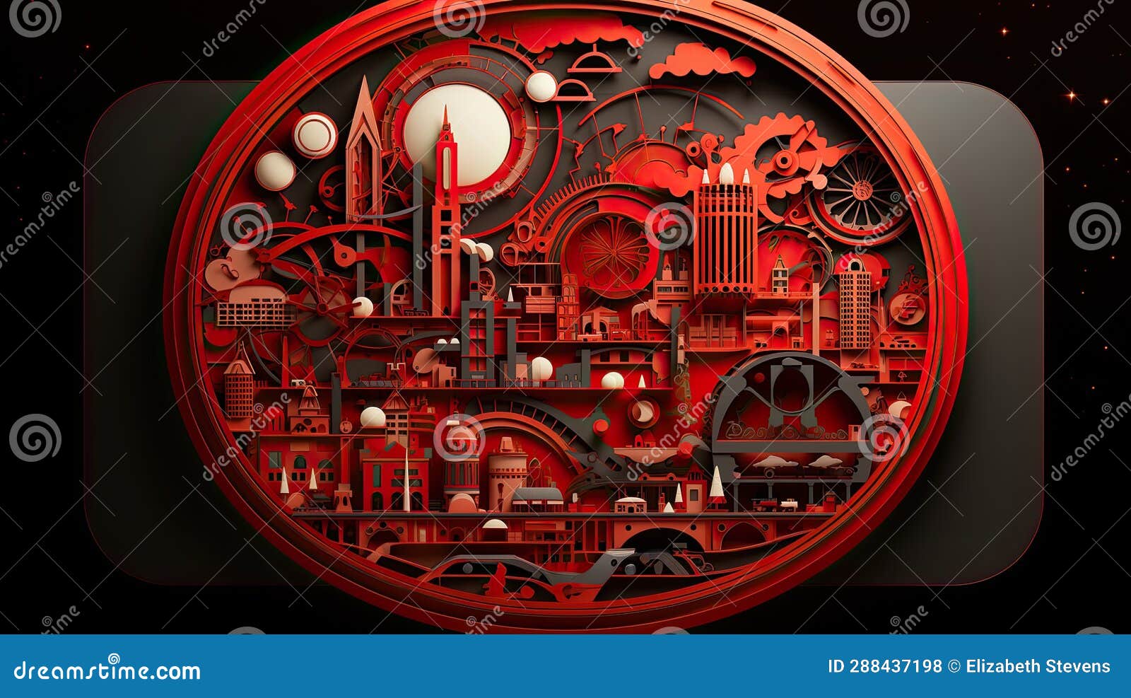 The Complexity of Modern Manufacturing Stock Illustration ...