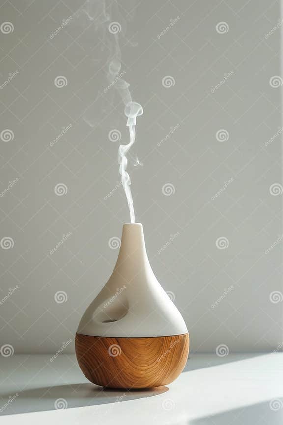 AI Generated Illustration of an Aromatic Mist Emanating from a Modern Diffuser Stock Image ...