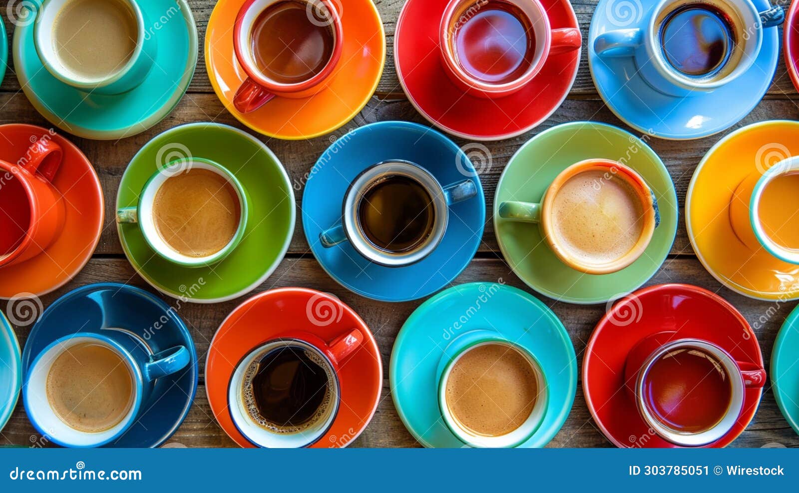 AI Generated Illustration Of An Arrangement Of Stacked Coffee Cups ...