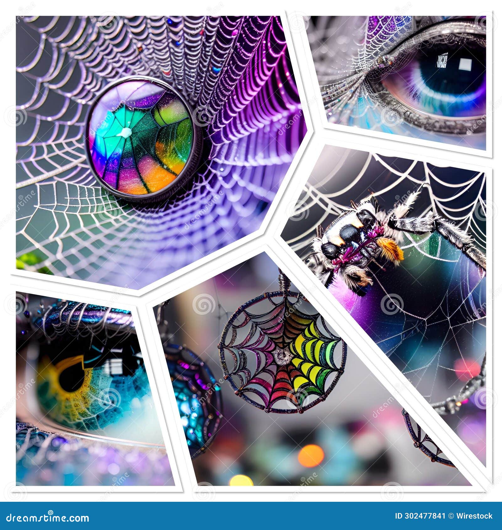 Spider Collage Of Triangles Vector Illustration | CartoonDealer.com ...