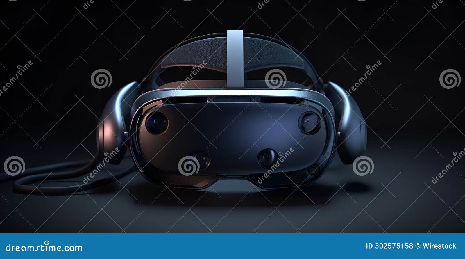 AI Generated Illustration of Augmented Reality Goggles, Virtual Reality ...