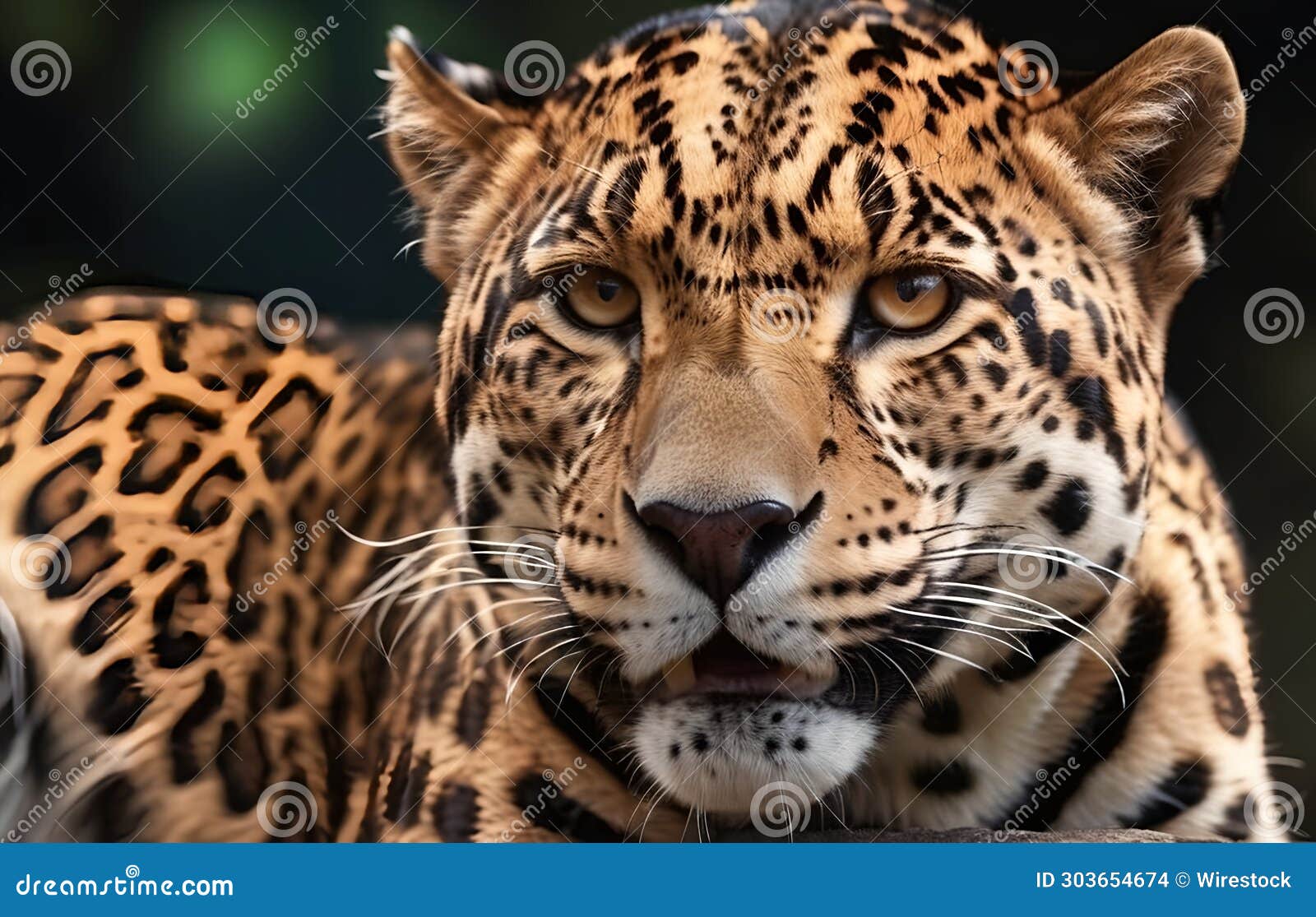 A Beautiful Leopard With The Taipei Skyline In The Background ...
