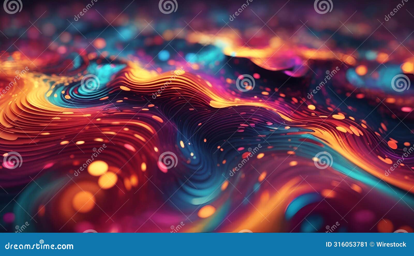 Fantastic Wave-like Pattern Stock Illustration - Illustration of ...