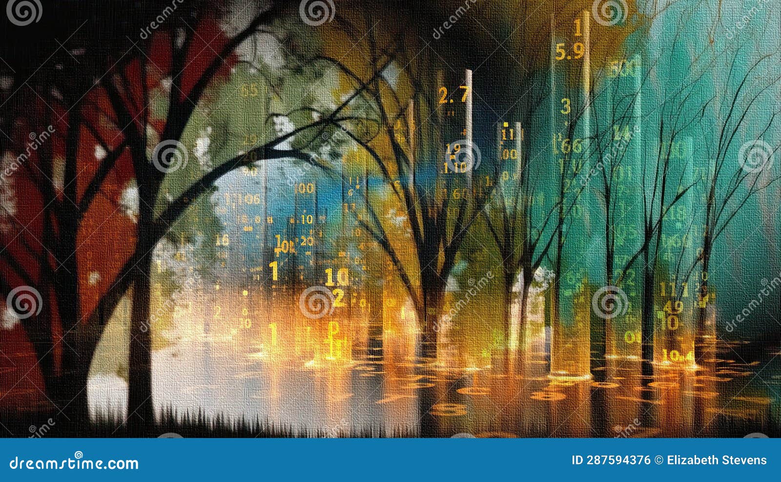 Big Data in and about the Natural World Stock Illustration ...