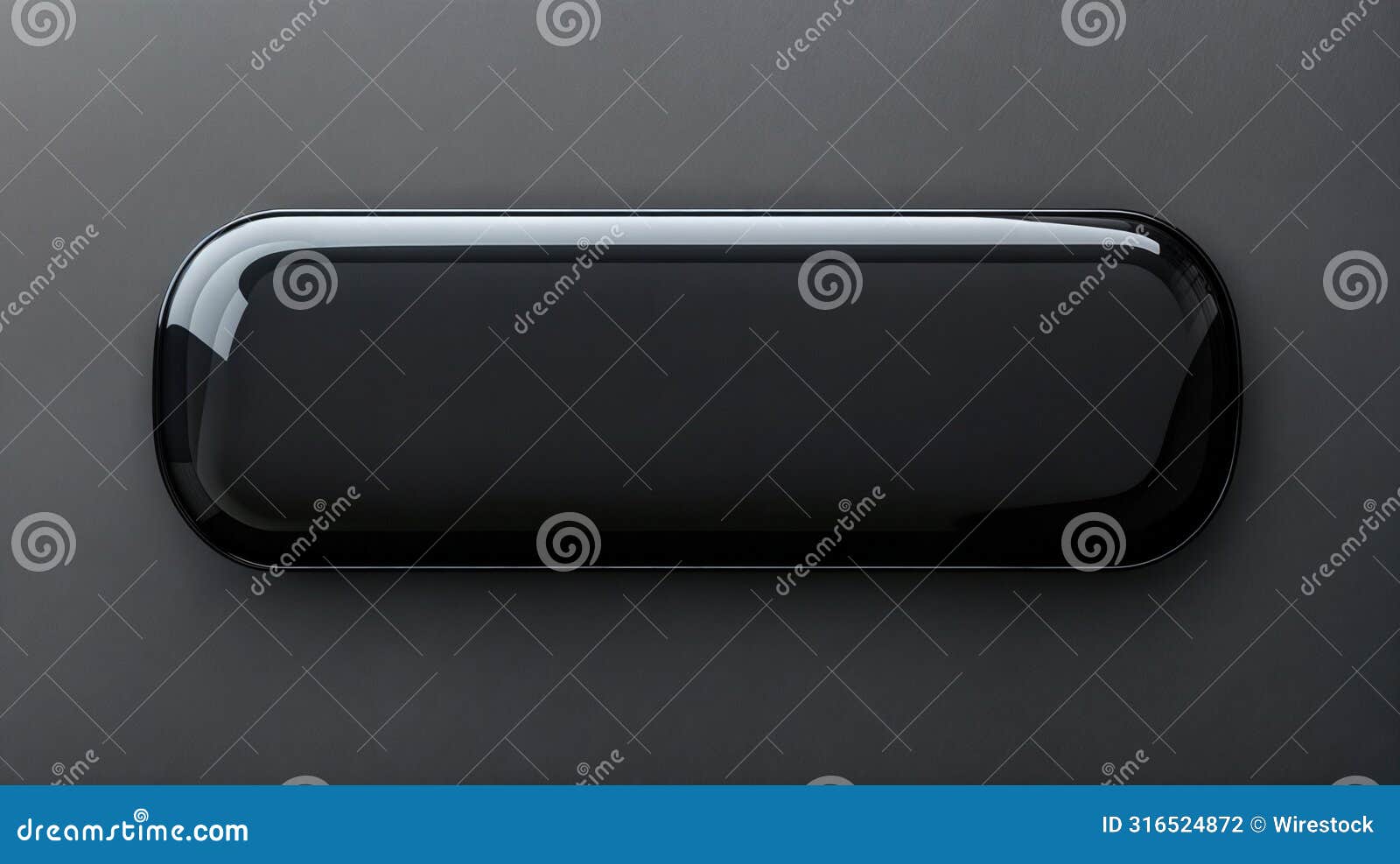 AI-generated Illustration of a Black Rectangular Bar with Rounded ...