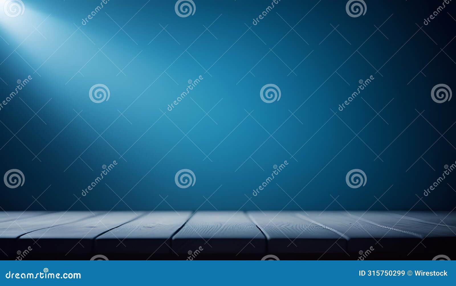 AI Generated Illustration of Blue Light Source Illuminating Flat Base ...