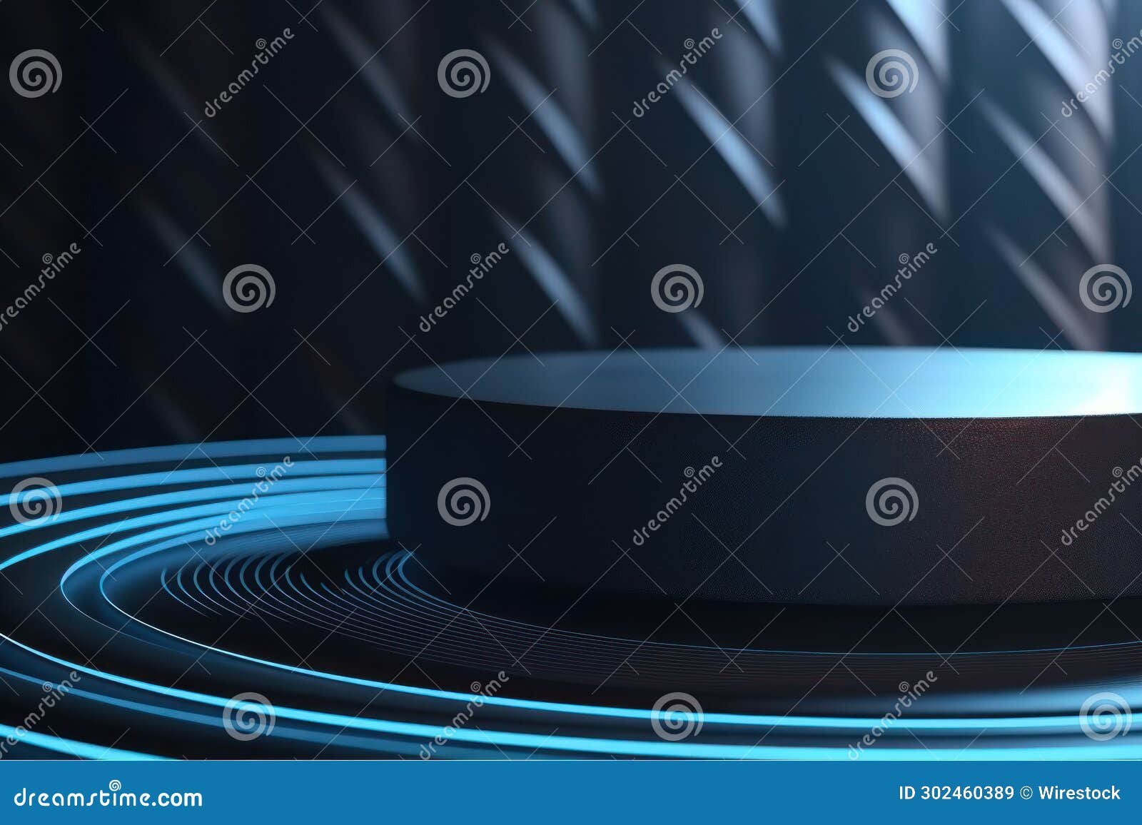 AI-generated Illustration of a Circular Platform Surrounded by ...