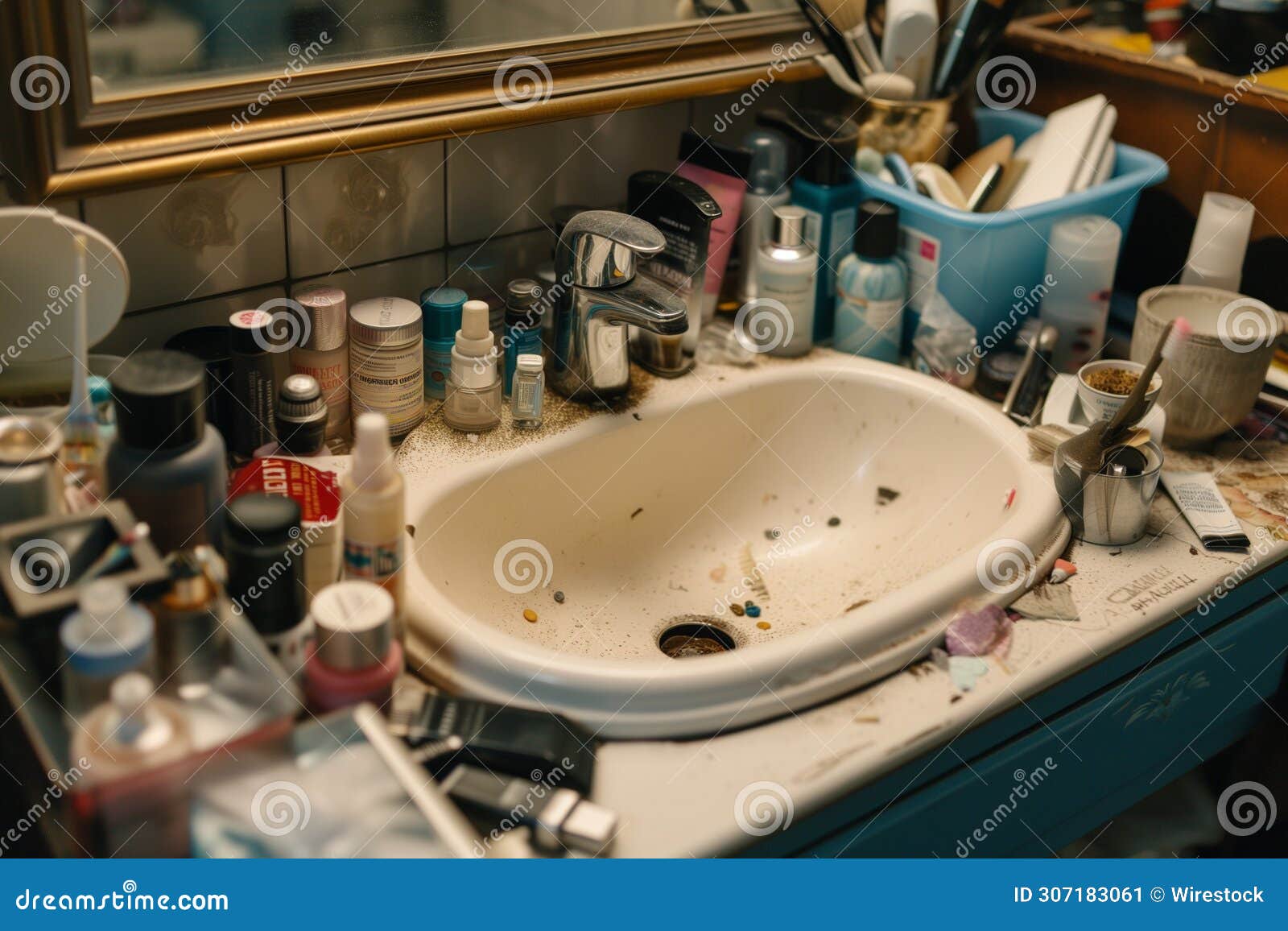 Ai Generated A Cluttered Room With Items Scattered On The Floor Royalty ...