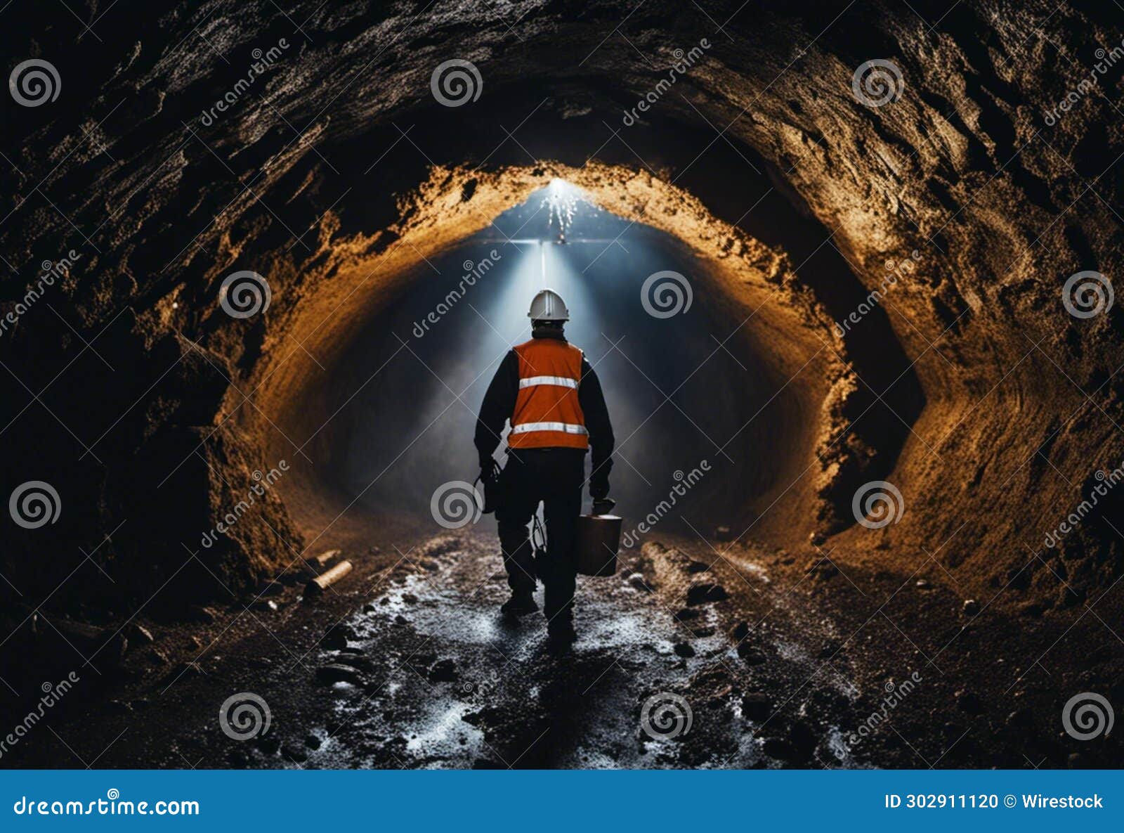 Underground Miner Cartoon Character Vector Illustration | CartoonDealer ...