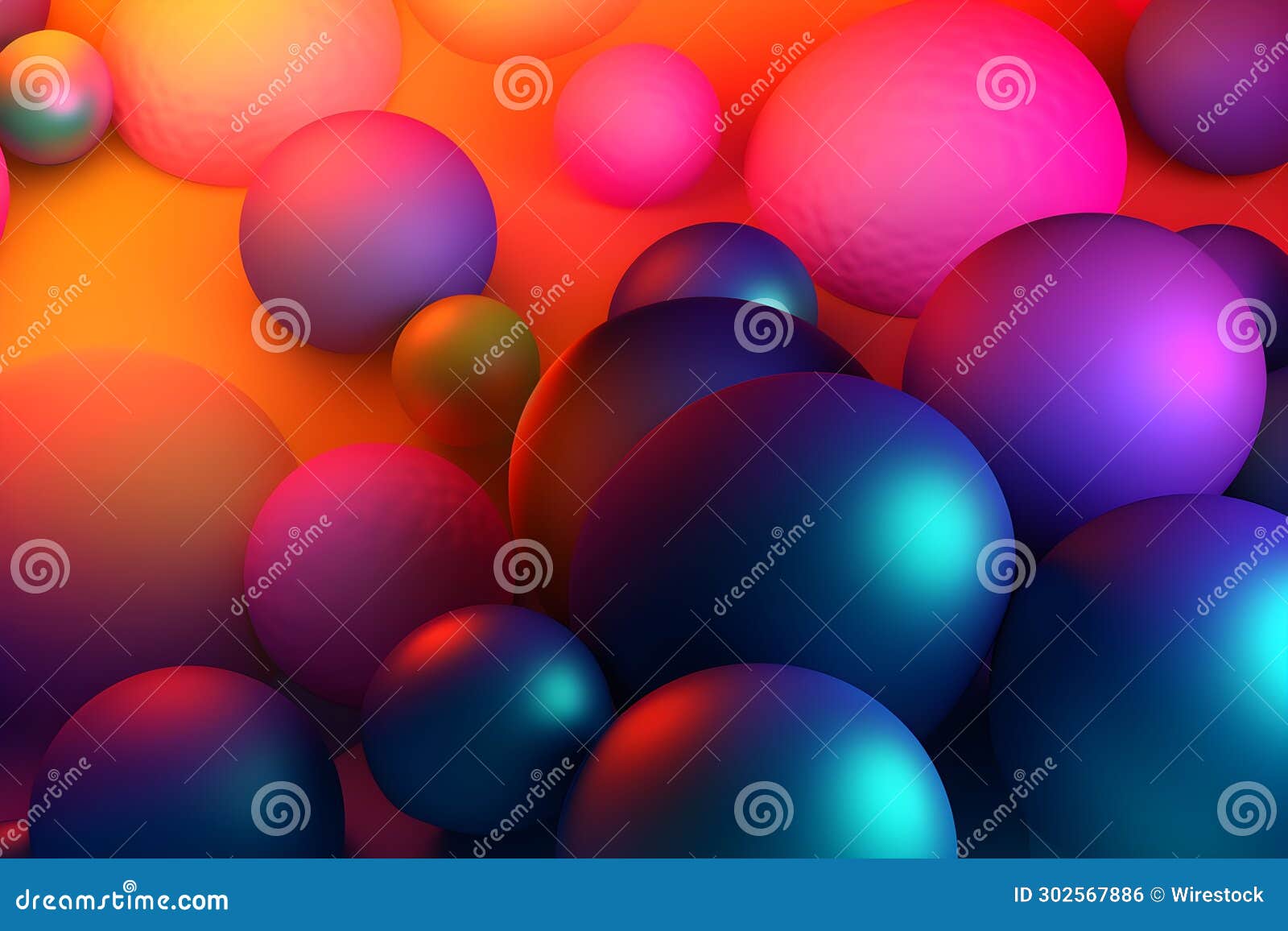 AI Generated Illustration of a Collection of Spheres and Balls Stock ...