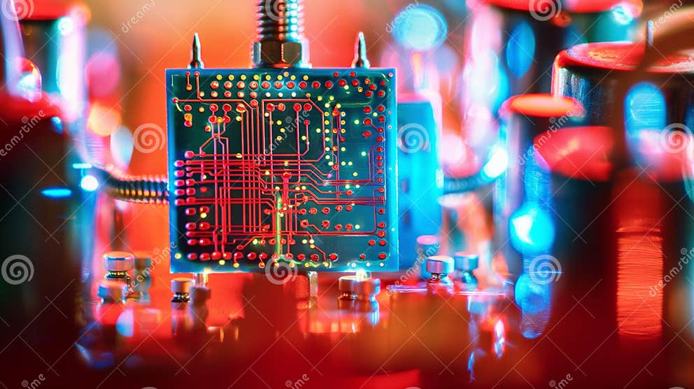 AI Generated Illustration of a Computer Core Technology Stock Image ...