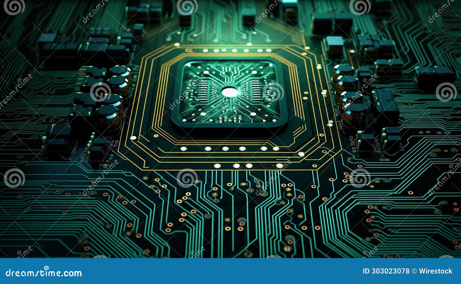 A Variety Of Electronic Components, Including Batteries, Resistors ...