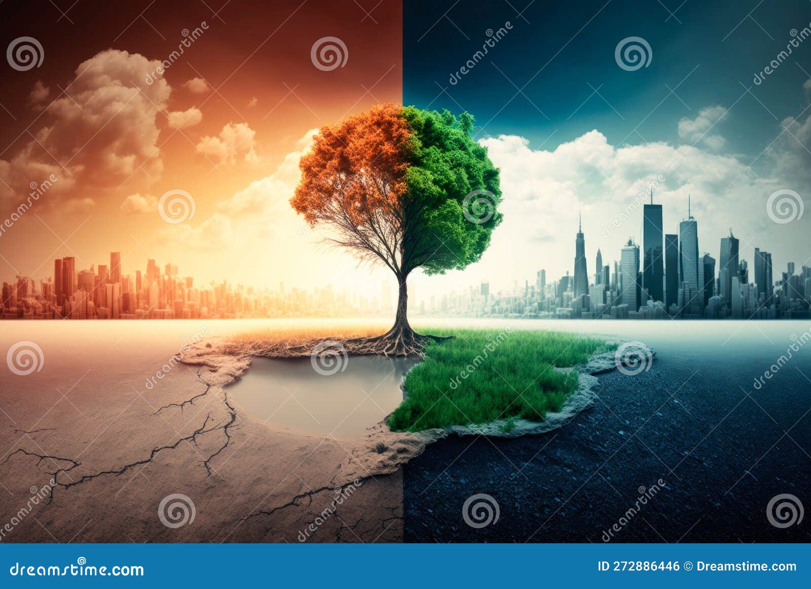 AI generated illustration stock illustration. Illustration of landscape ...