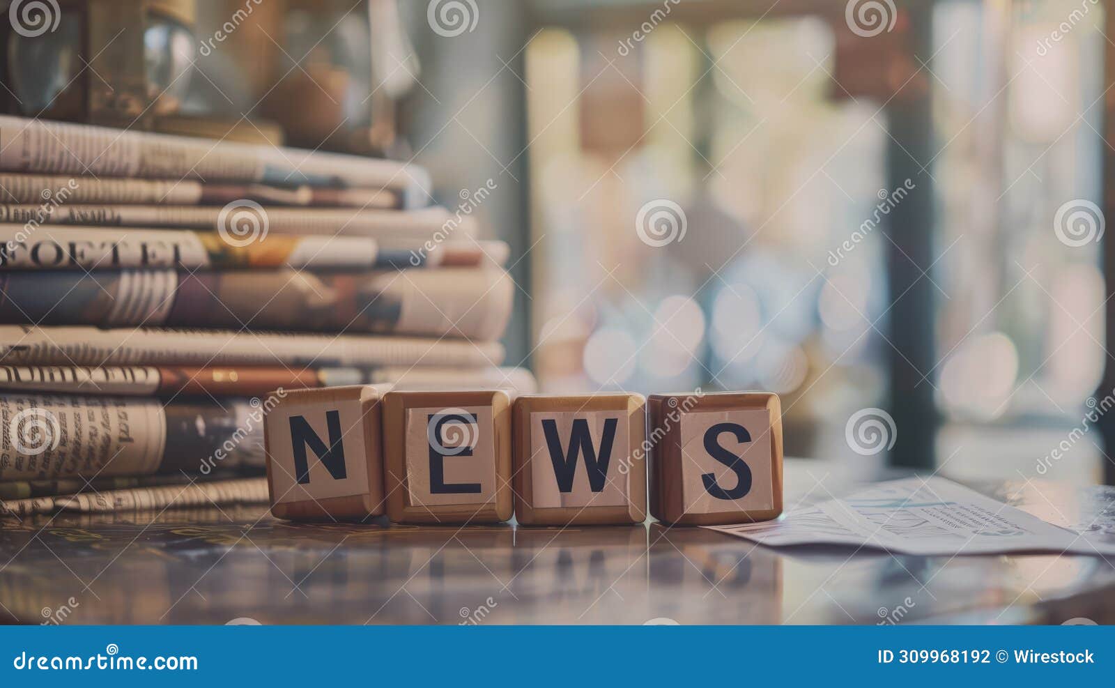 AI Generated Illustration of the Concept of Latest Updates with News ...