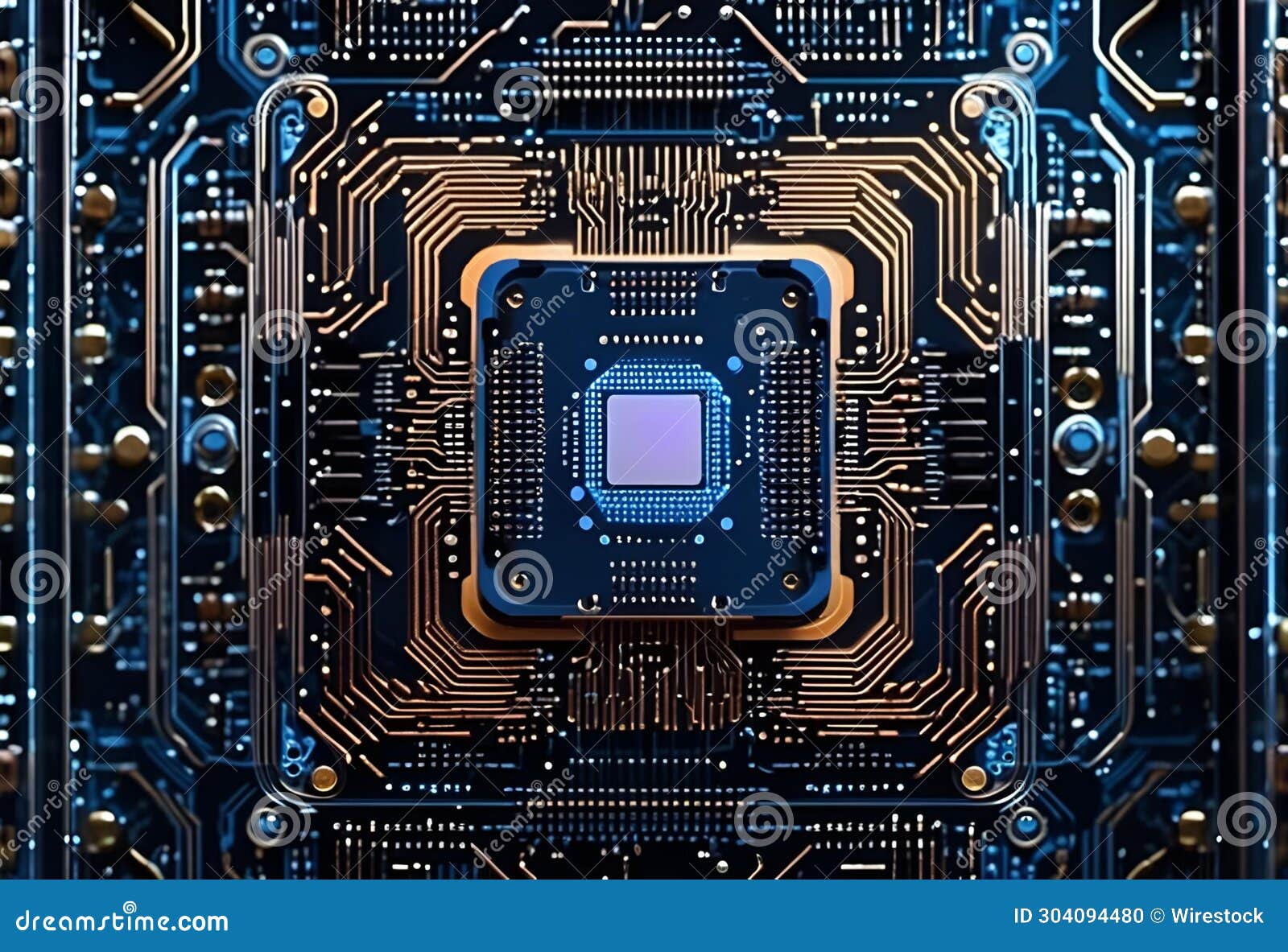 The Cpu Chips on the Motherboard of an Apple Computer Stock ...