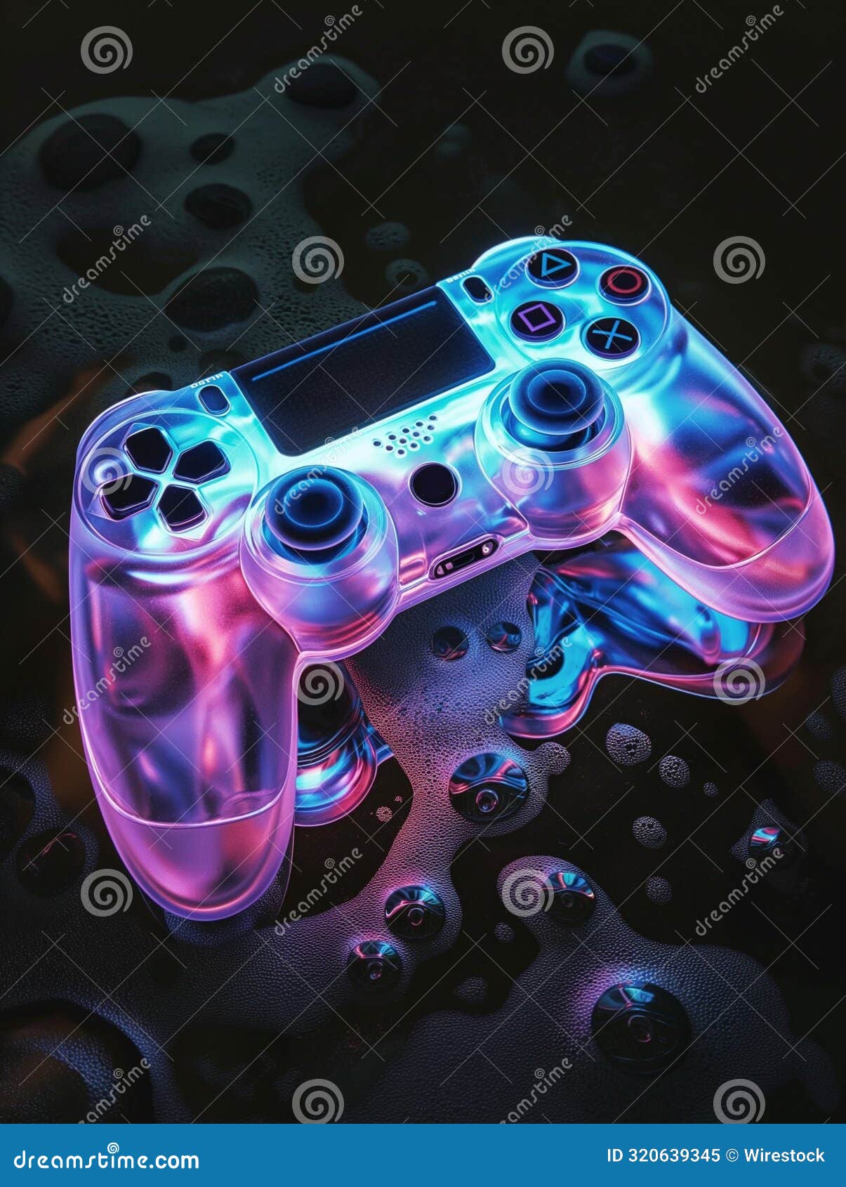 AI Generated Illustration of a Creative Game Controller Stock Image ...