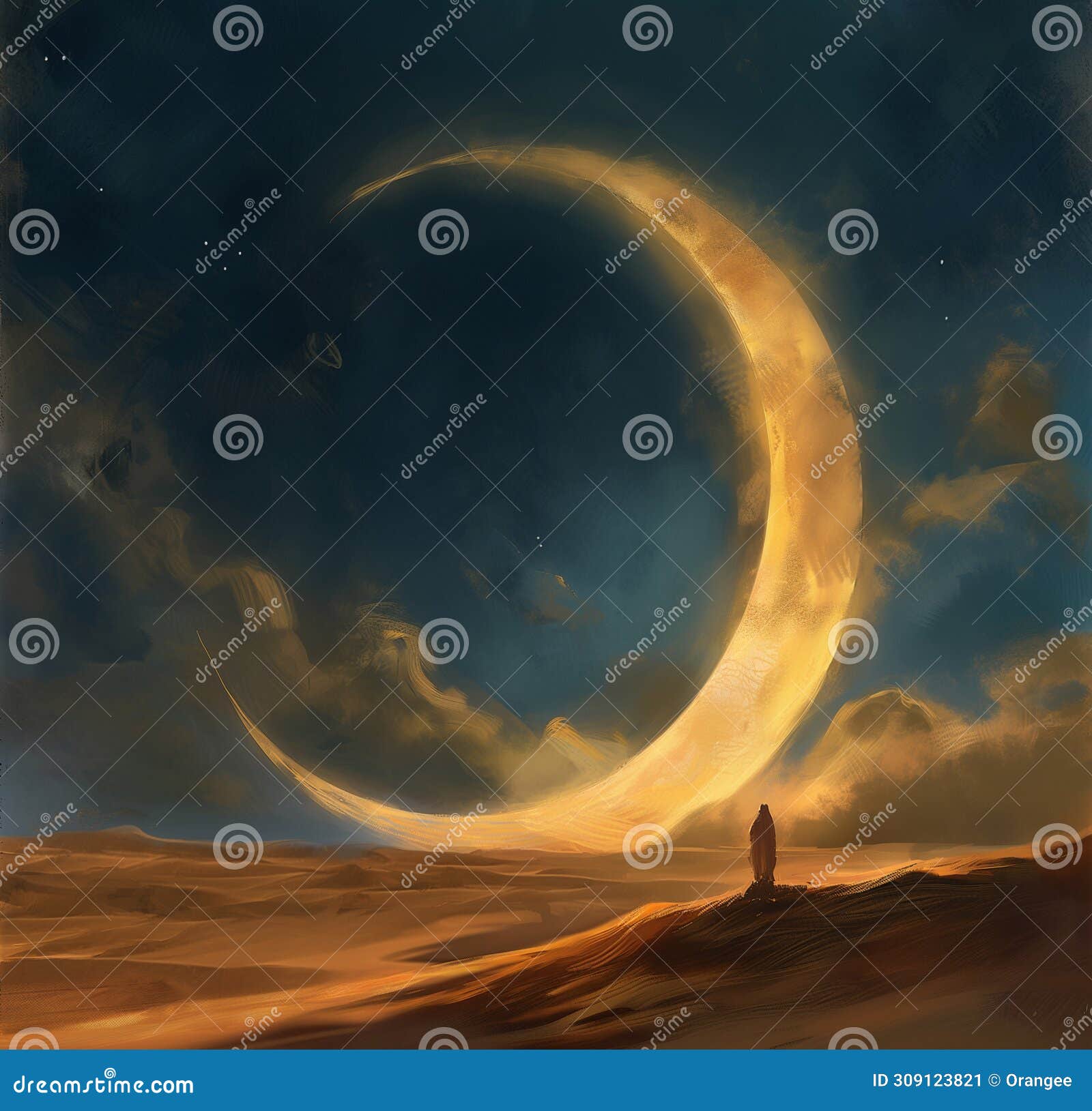 Ai Generated The Moon And Its Various Phases Depicted In A Diagram ...