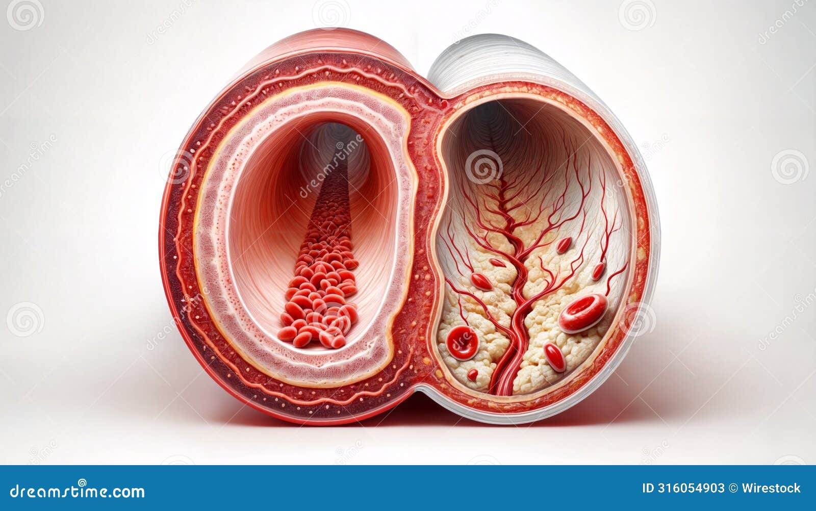 Vein Section Under The Microscope Stock Photo | CartoonDealer.com #89512998