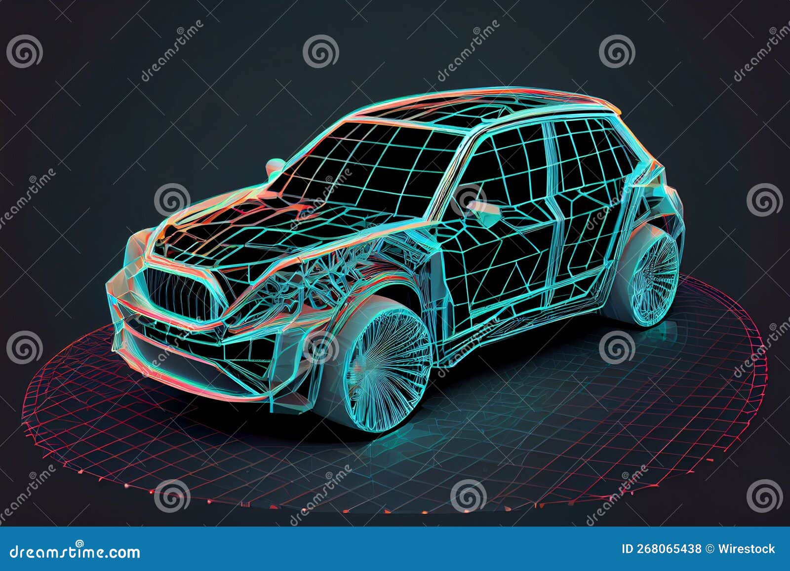 AI Generated Illustration of 3D Graphics of a Nice and Super Fast ...