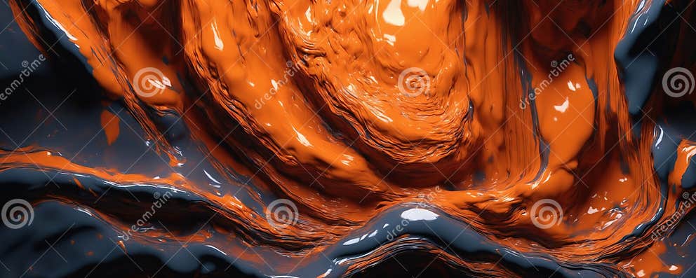 AI-generated Illustration of a Dark-colored Liquid Being Poured Onto a ...