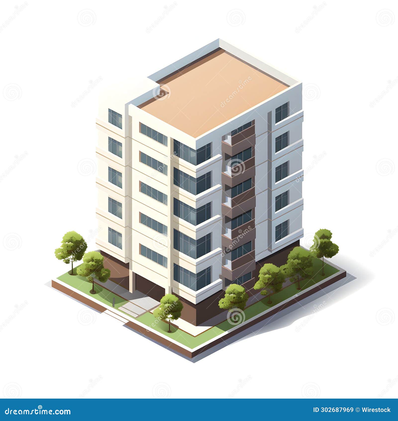 AI Generated Illustration of a Djjdjd Building in a Low Poly Style ...