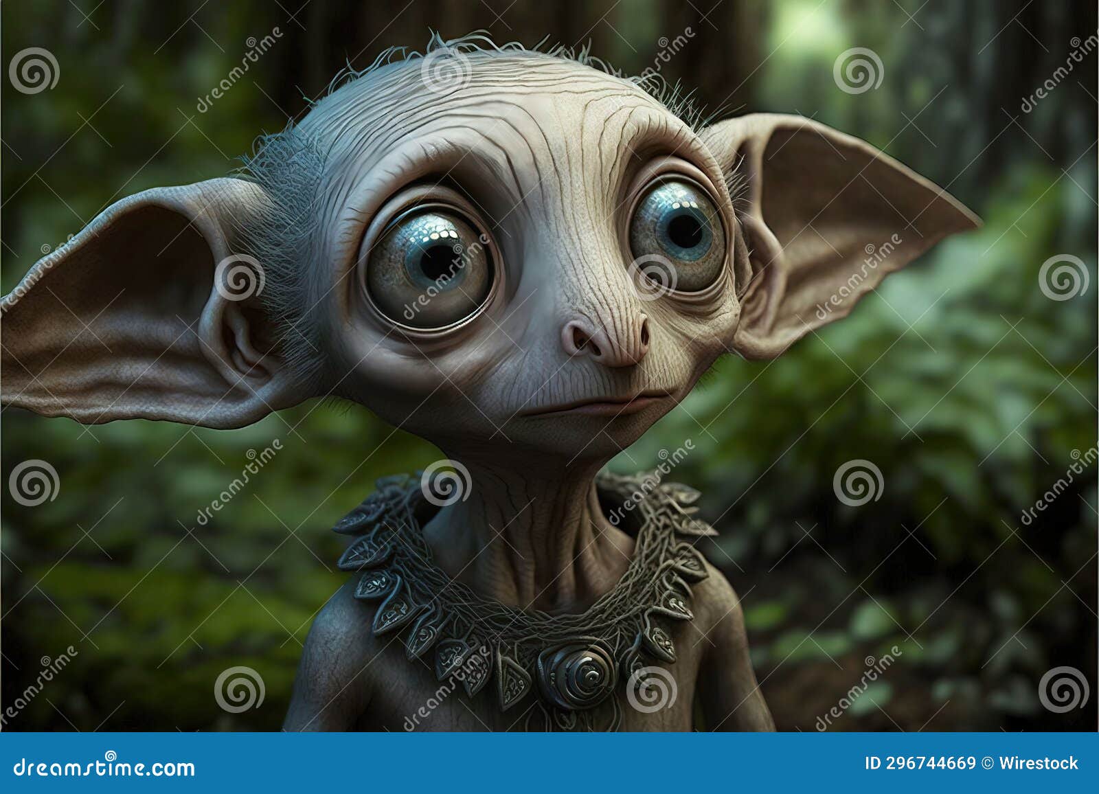 AI Generated Illustration of the Dobby in the Forest Stock Illustration - Illustration of ...