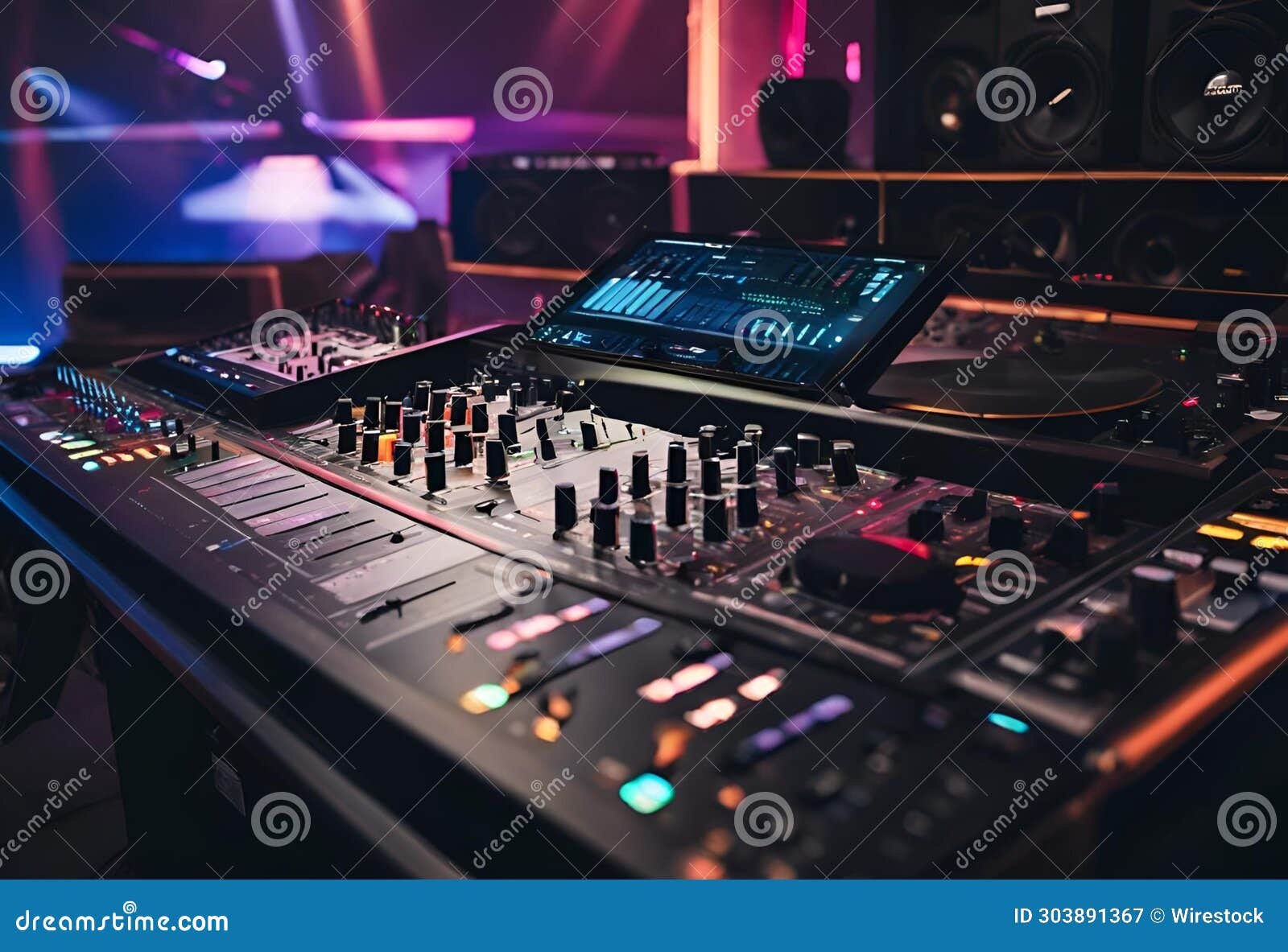 Mixing Table Stock Photography | CartoonDealer.com #30068654