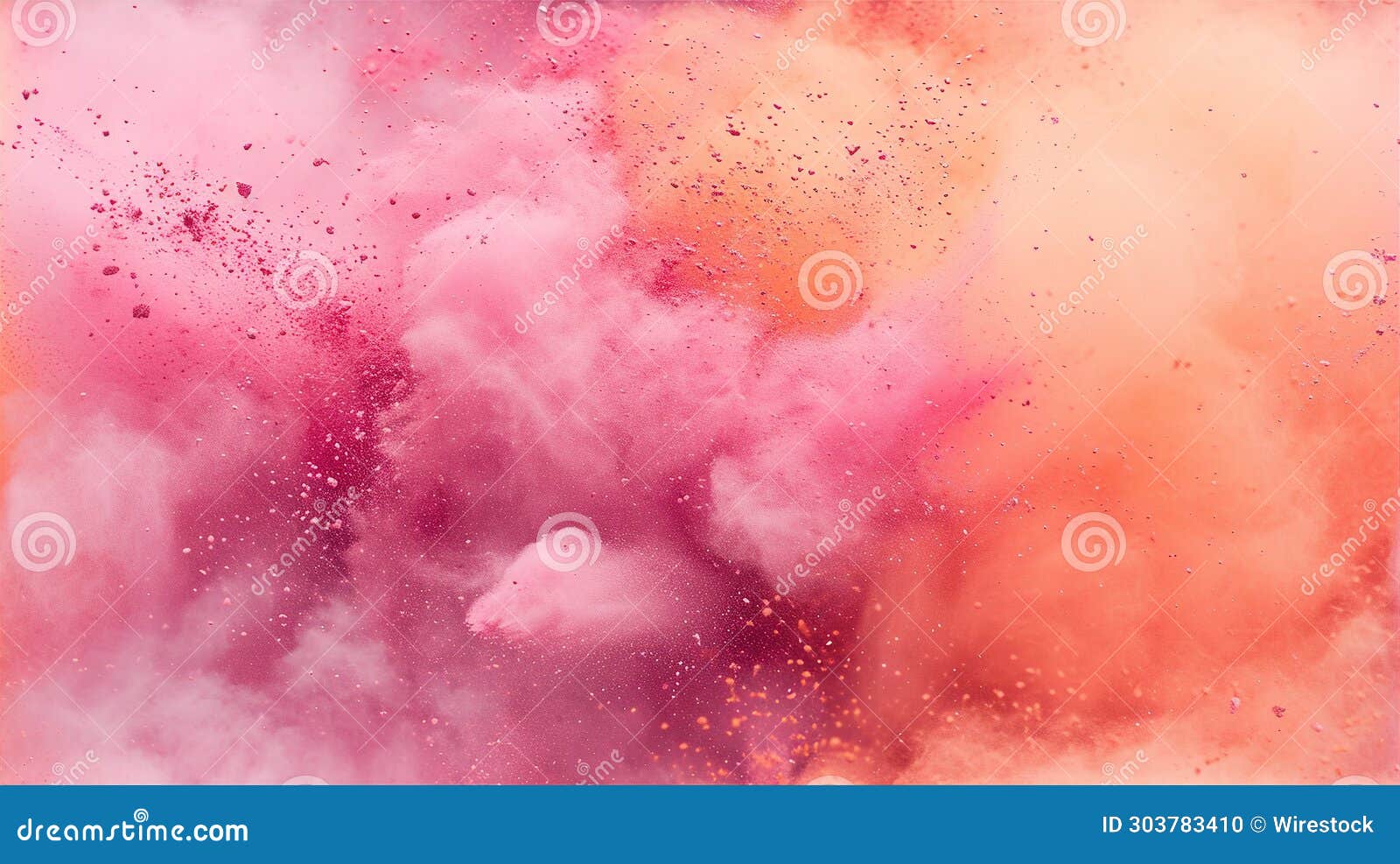 AI Generated Illustration of Exploding Colored Powder Bomb Stock ...
